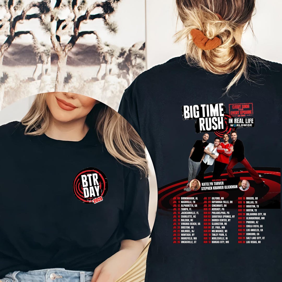 Big Time Rush in Real Life Worldwide Tour 2025 Shirt, Big Time Rush ...