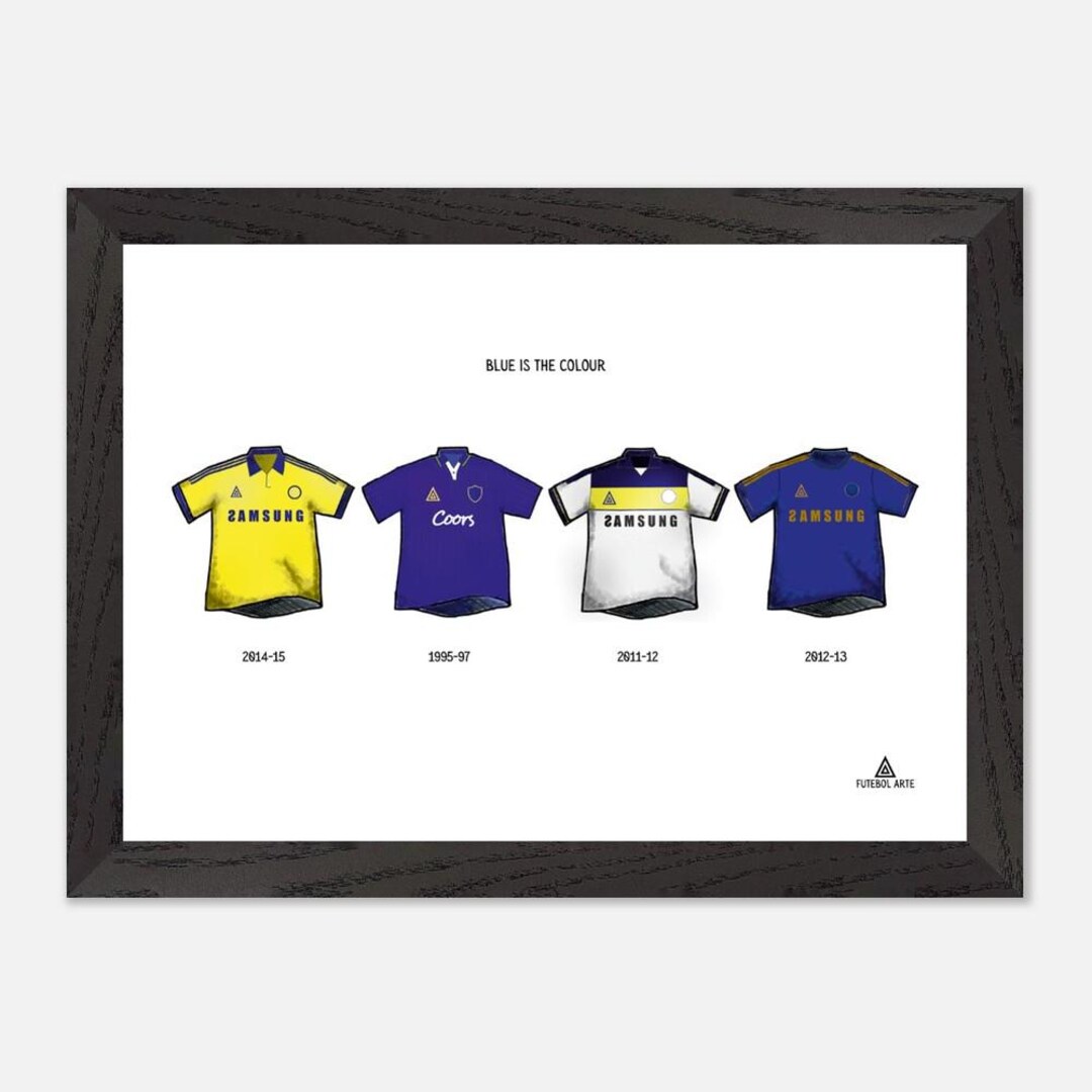 Chelsea Hand Drawn Kits Through the Ages Premium Framed Fan Artwork - Etsy
