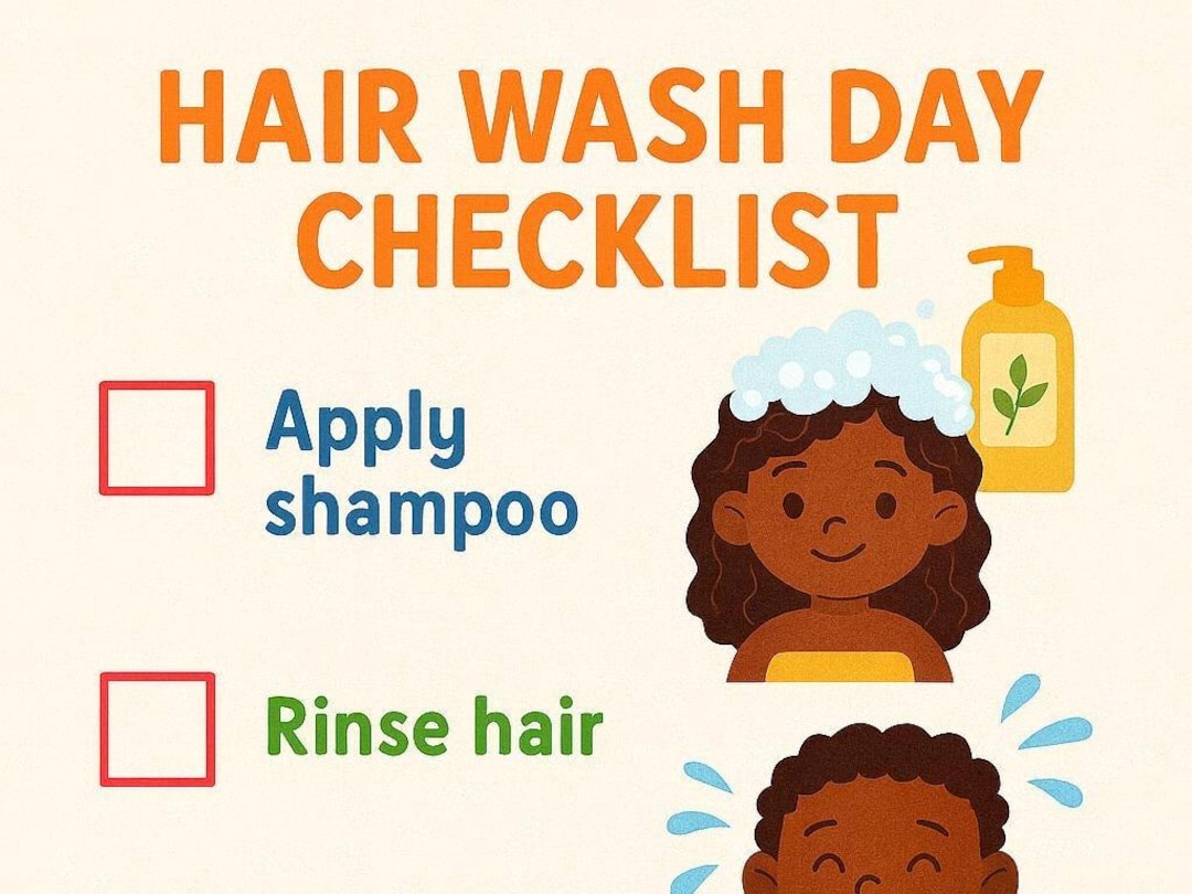 Healthy Hair : Kids Wash Days Checklist - Etsy