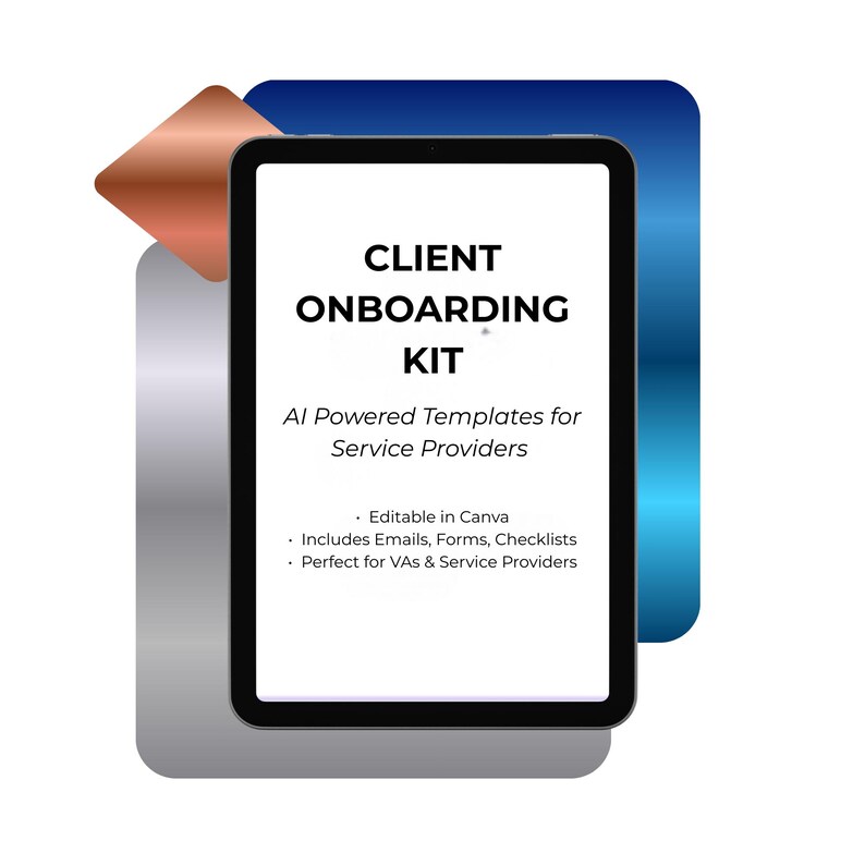 AI Client Onboarding Kit Editable Canva Template Business Welcome ...