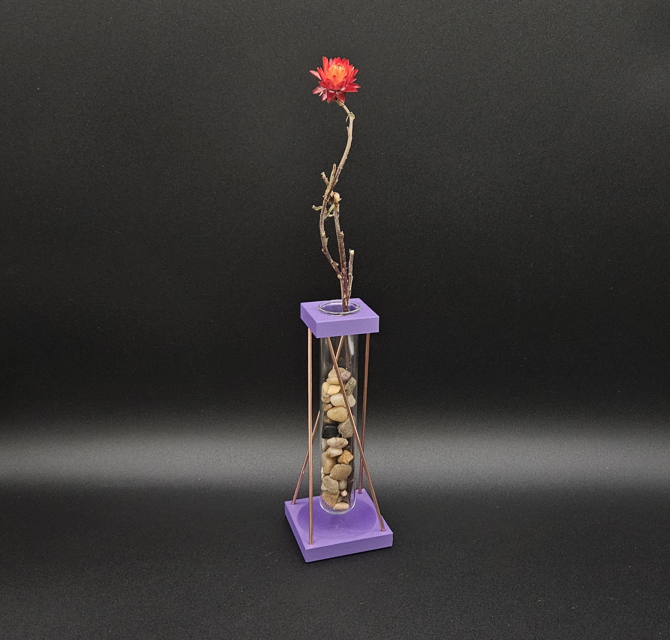 Glass & Copper Vase Holder Stand, Propagation Test Tube - Etsy