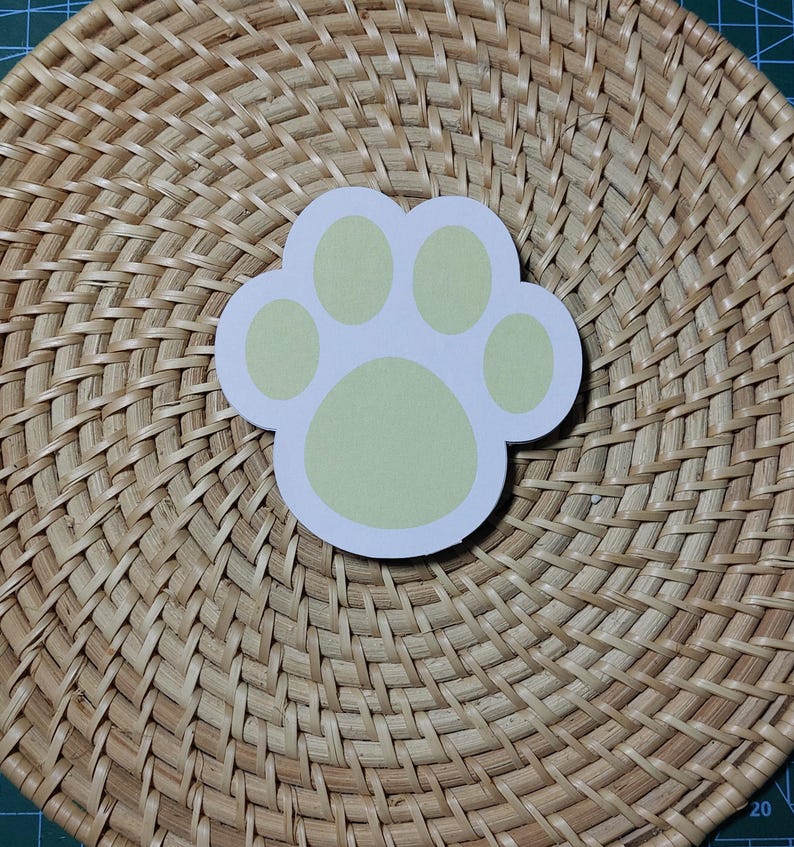 Cat Paw Print Notepads Cute Paw Shaped Notes Macaron Colored Stationery ...