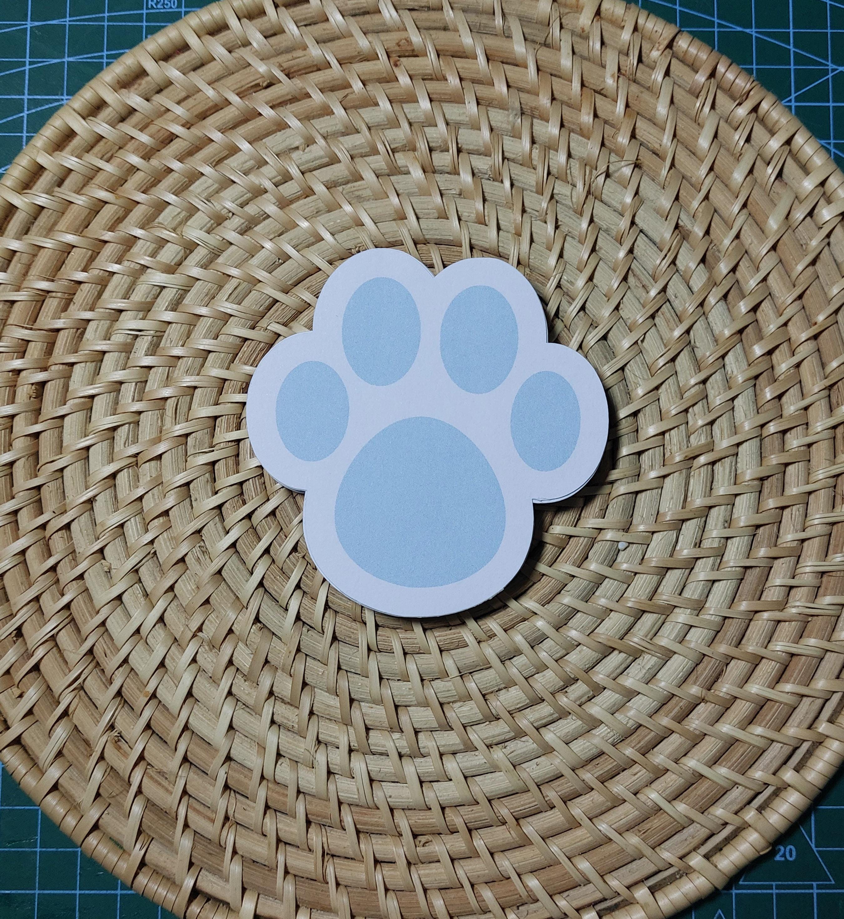 Cat Paw Print Notepads Cute Paw Shaped Notes Macaron Colored Stationery ...