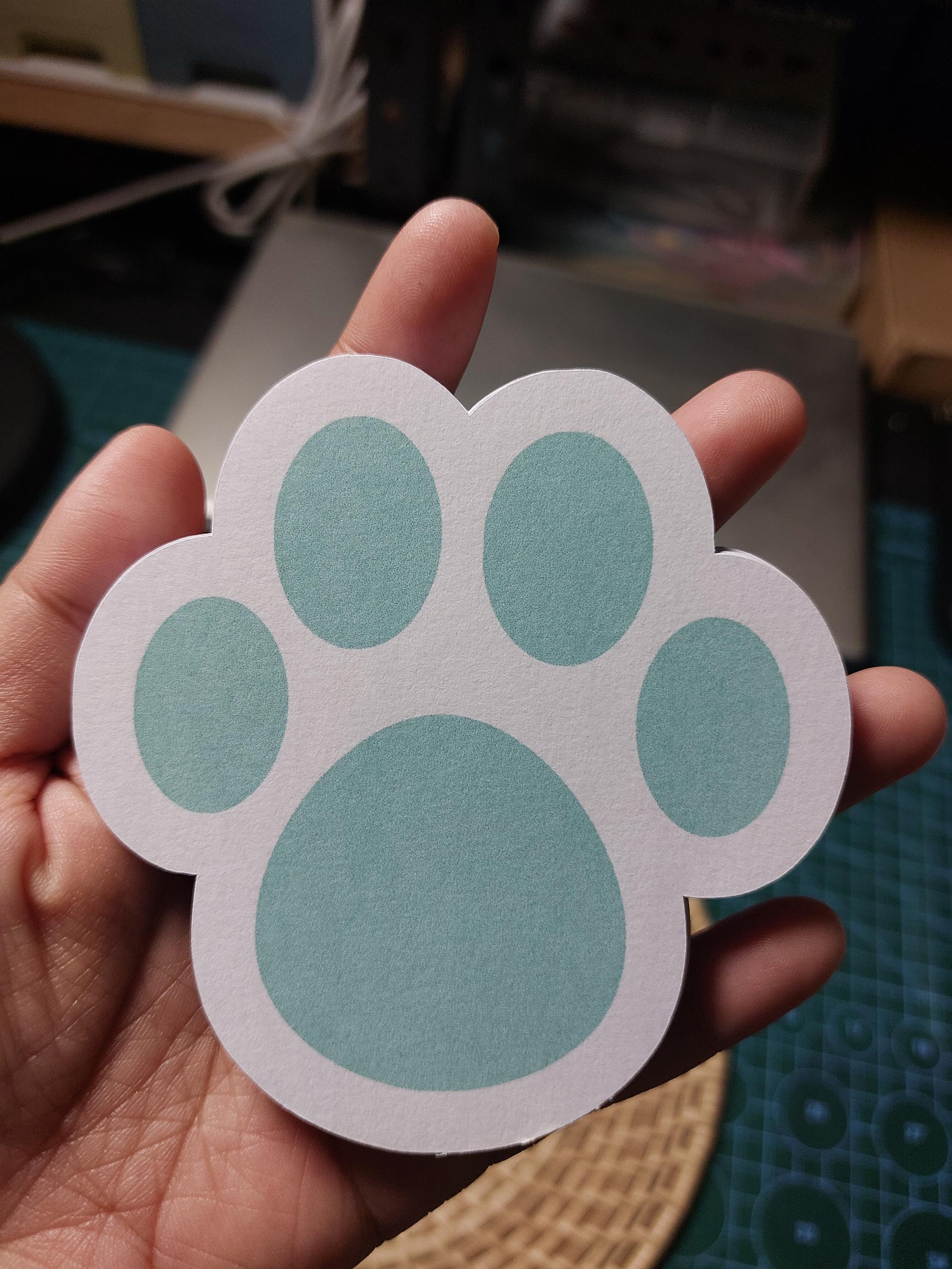 Cat Paw Print Notepads Cute Paw Shaped Notes Macaron Colored Stationery ...