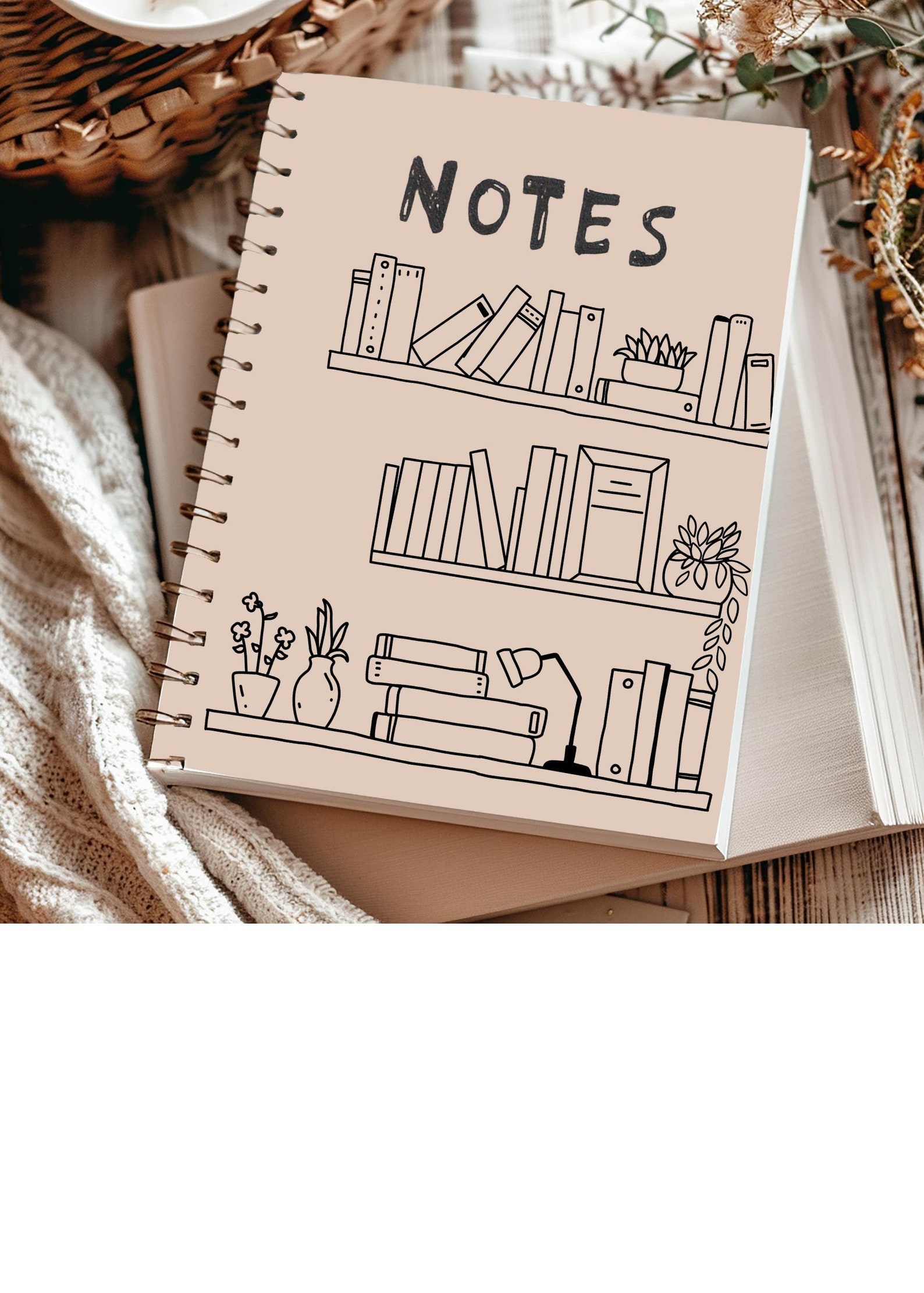Spiral Notebook Cute Journal for Gifts, School Supplies, Daily Notes ...