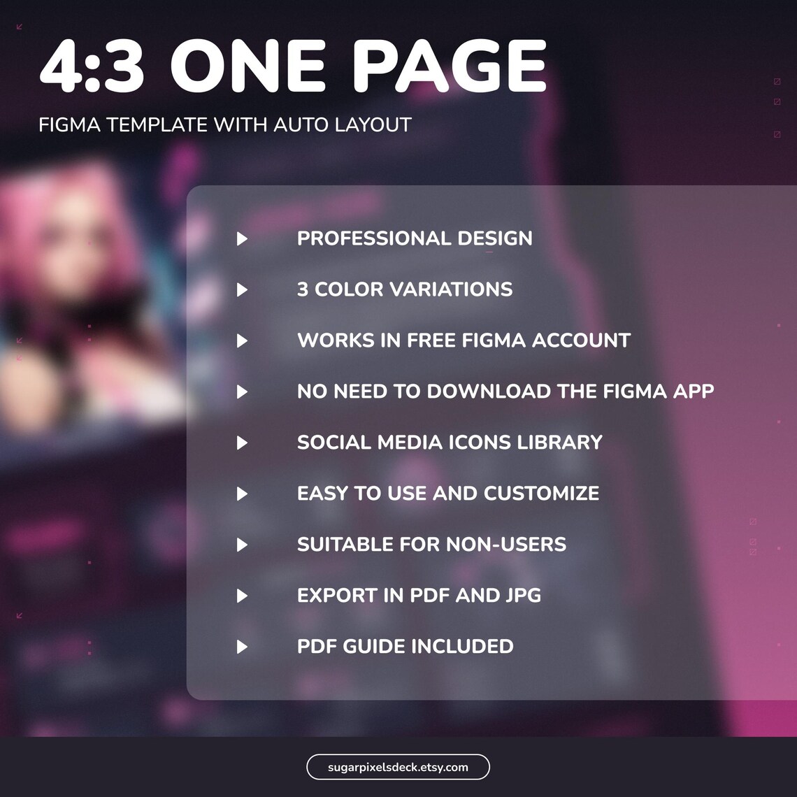 One Page Futuristic Neon Cyber Media Kit Template | Branding for Twitch ...