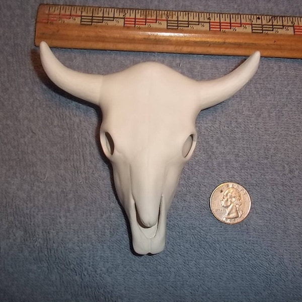 Painted Cow Skull - Etsy