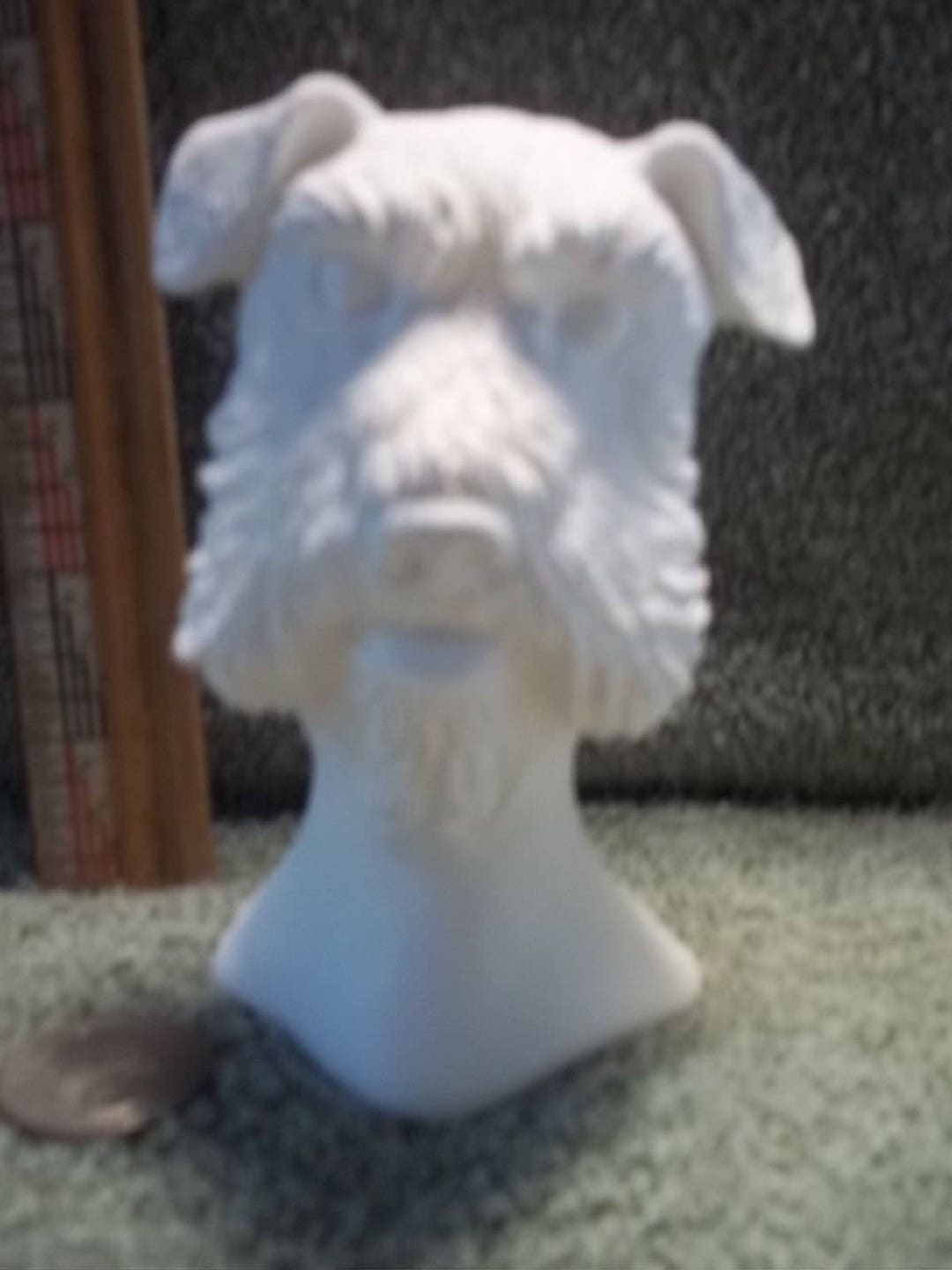 Schnauzer Dog Bust in Ceramic Bisque - Ready to Paint Schnauzers - Etsy
