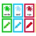 Spanish Color Flashcards for Kids | Educational Printable Cards | Paint ...