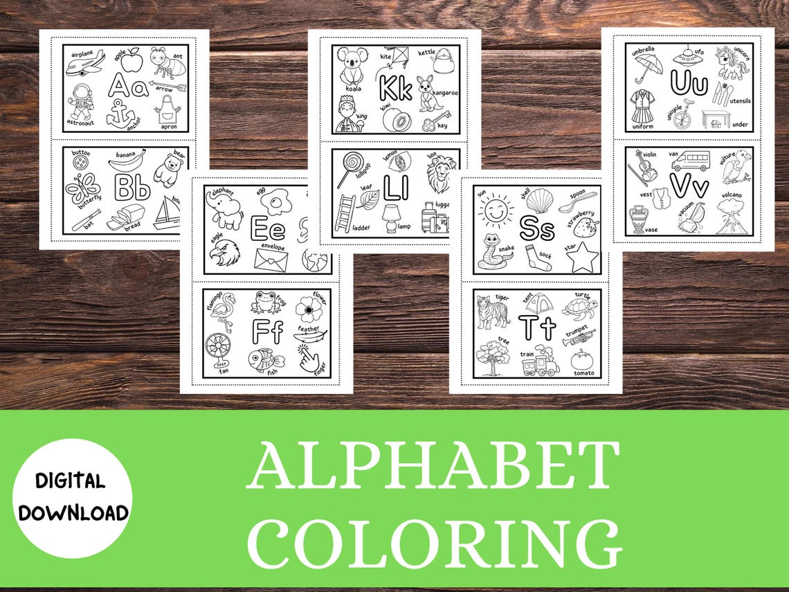 Alphabet Coloring Pages, Preschool Coloring Pages, Preschool Activity ...