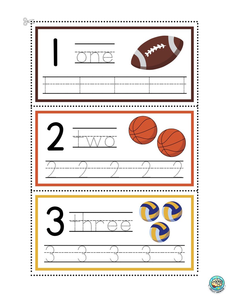 Tracing Cards Numbers 1-20 Number Practice Flashcards Preschool ...