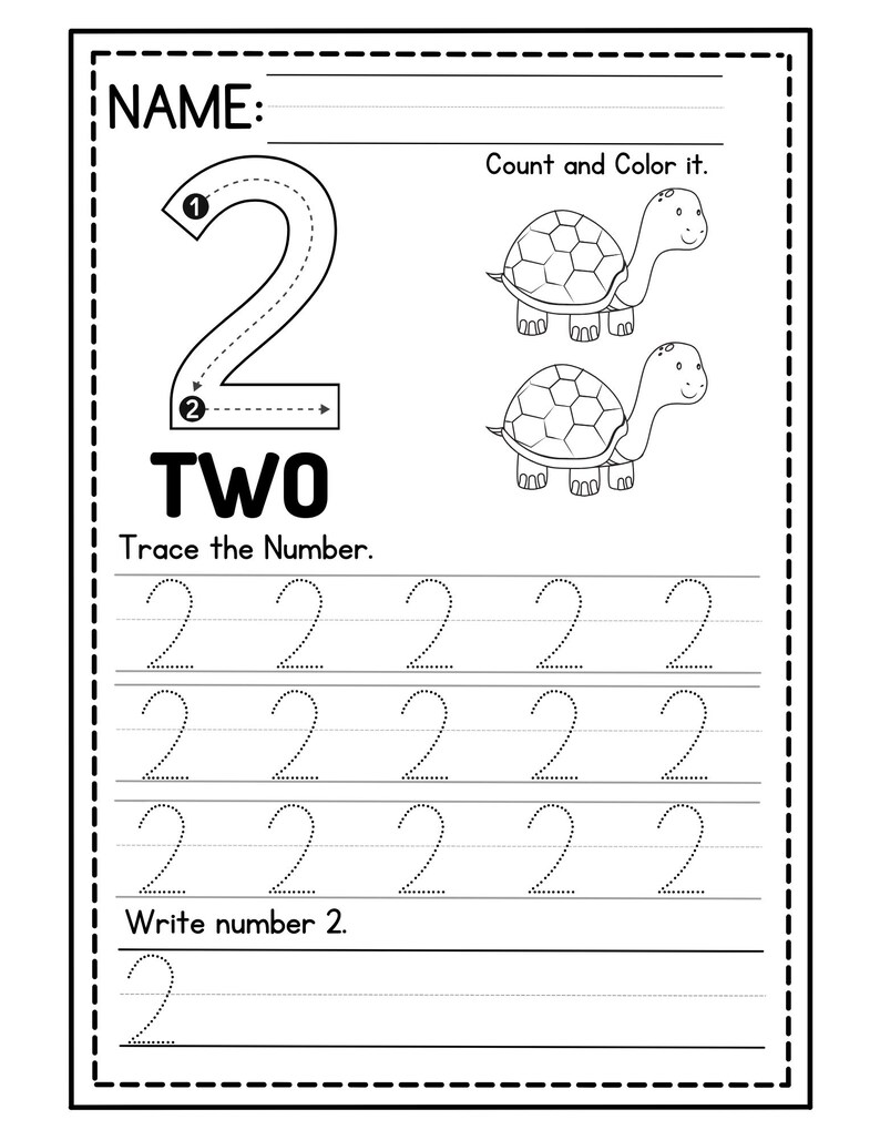 20 Number Tracing Worksheets, Traceable Numbers, Preschool Worksheets ...