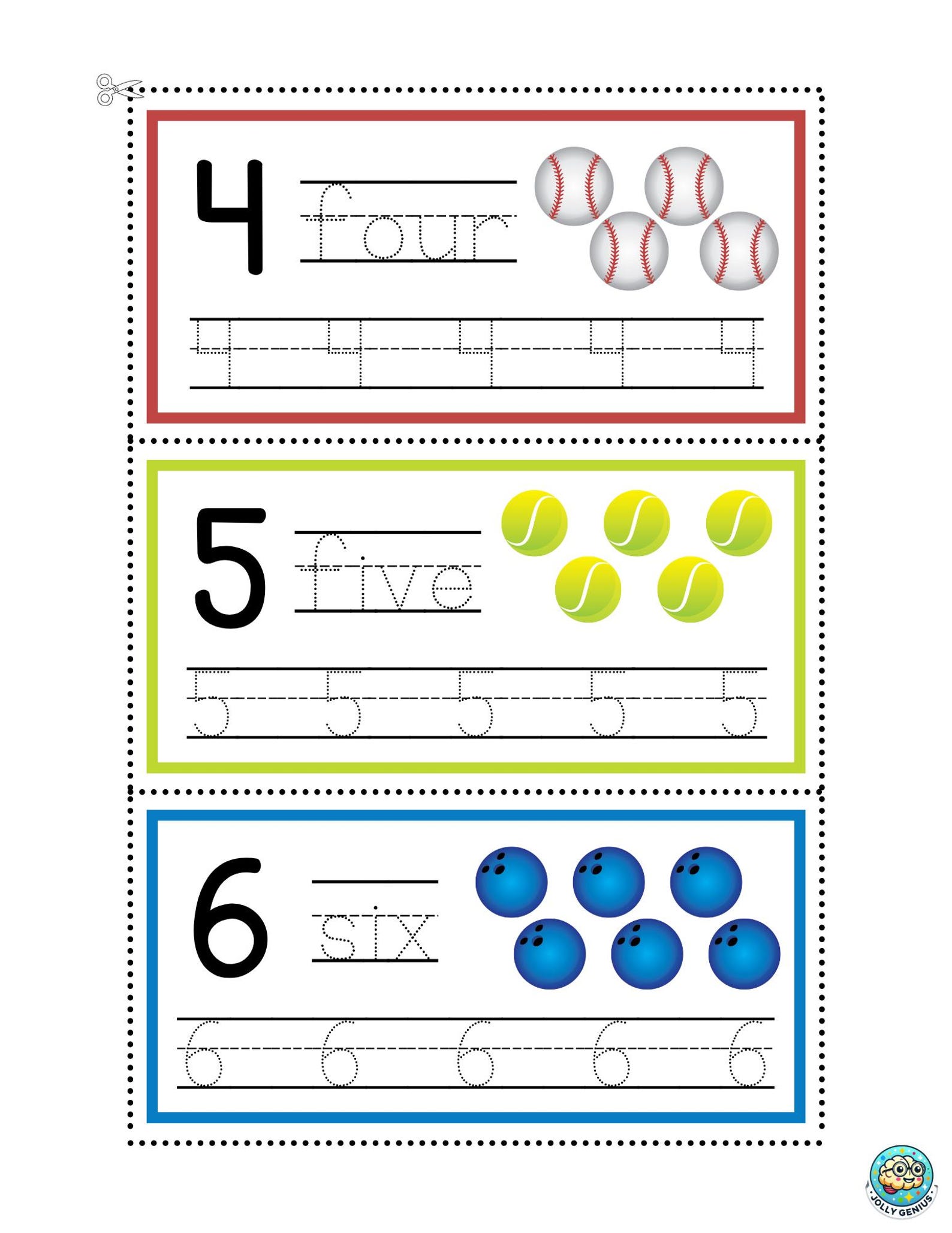 Tracing Cards Numbers 1-20 Number Practice Flashcards Preschool ...