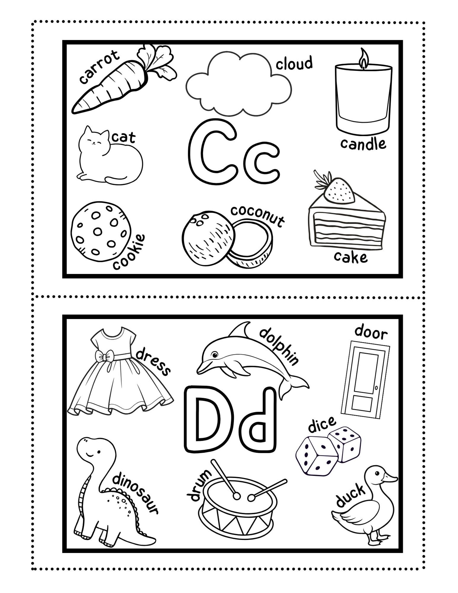 Alphabet Coloring Pages, Preschool Coloring Pages, Preschool Activity ...