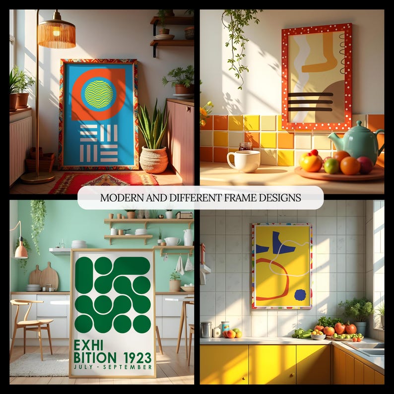 Vertical Frame Mockup, 25 Kitchen Frames Mockup PSD Bundle Set, Kitchen ...