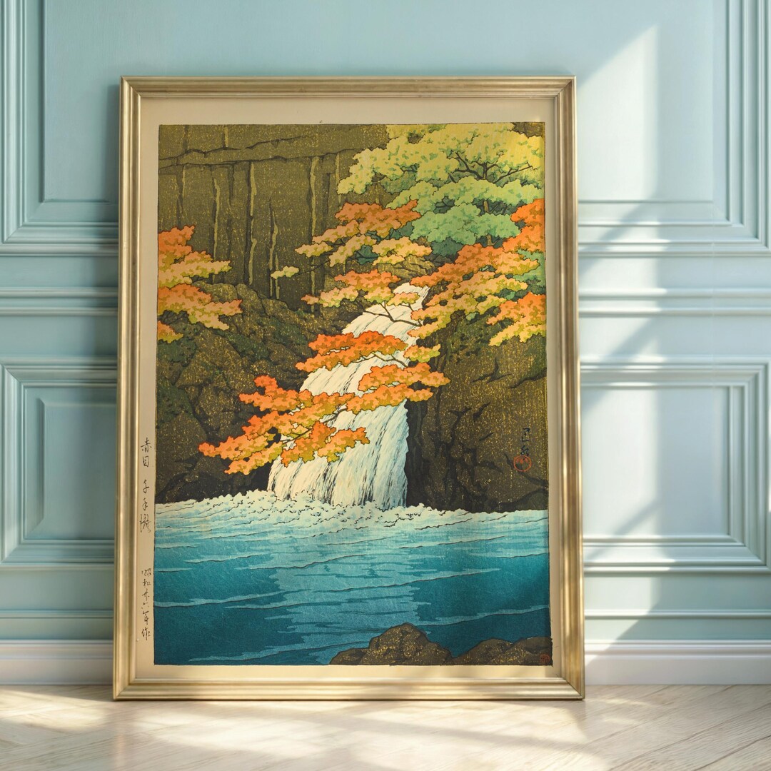 Akame Senju Taki (senju Waterfall, Akame) by Hasui Kawase | Japanese ...
