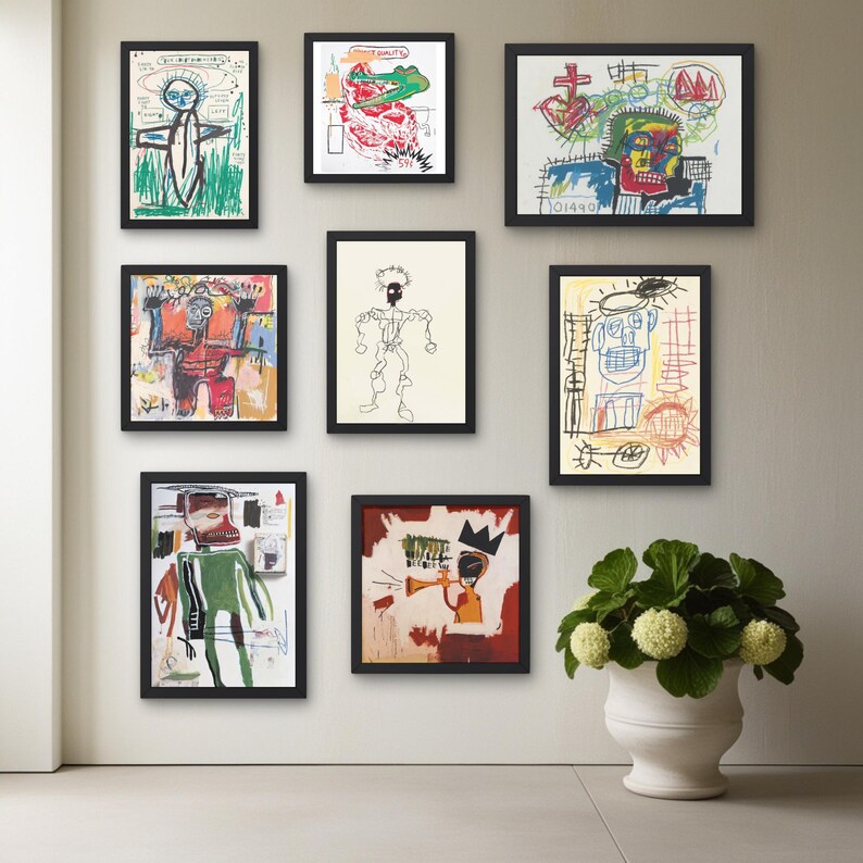 500 Jean Michel Basquiat Printable Artworks, Downloadable Prints Set ...