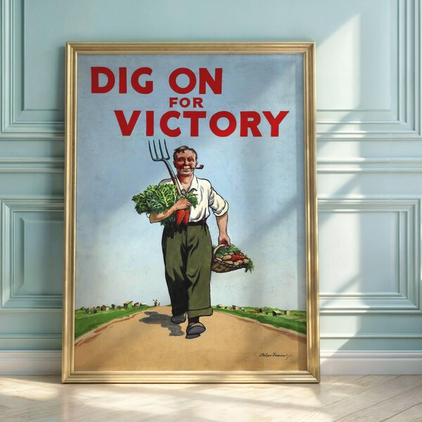 Dig for Victory Poster - Etsy UK