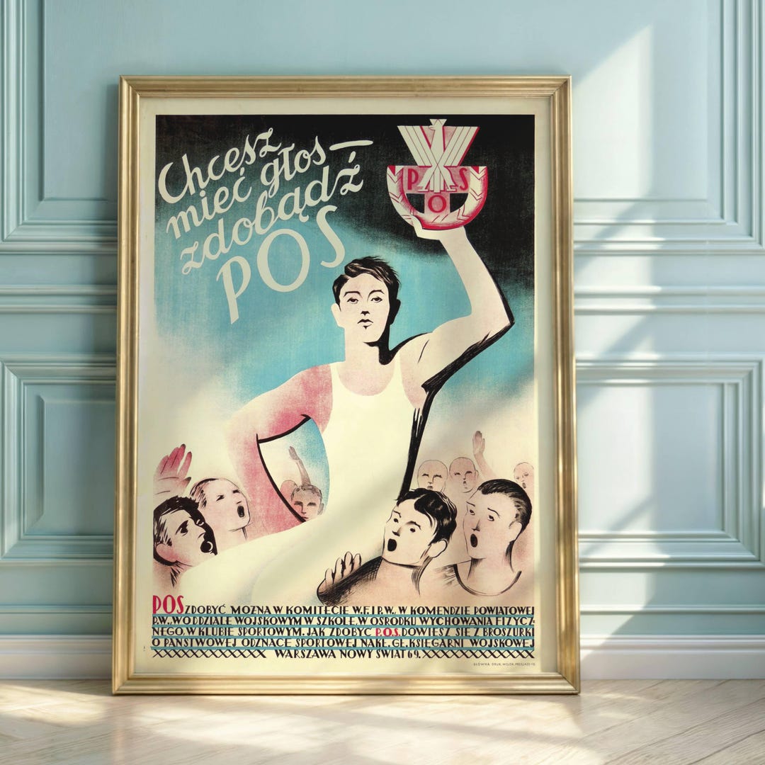 Vintage Polish Poster | Interwar Era Art | Nationalism & Fitness ...