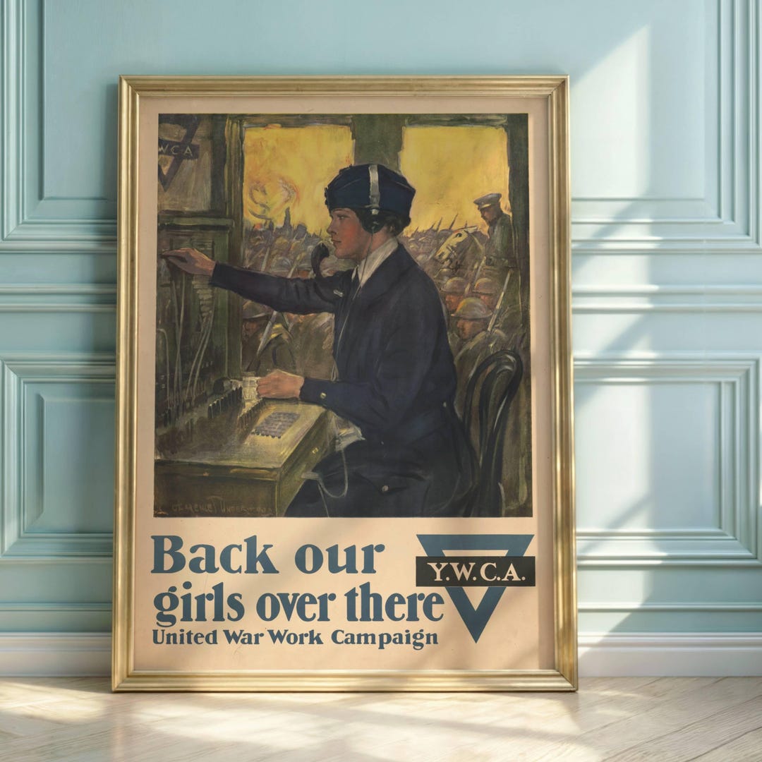 WWI Women's War Work Poster: YWCA Vintage Art Print - Etsy