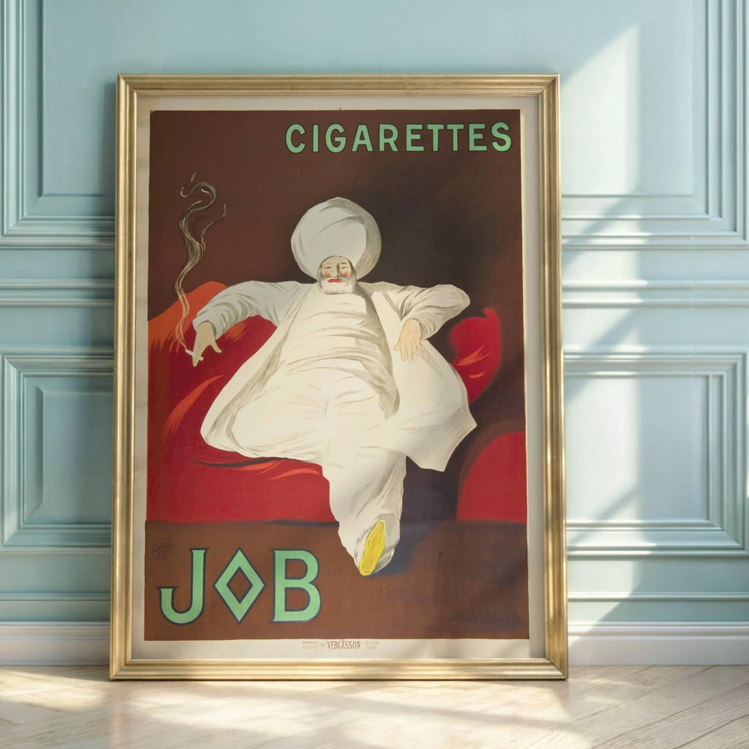JOB Cigarettes Vintage Poster by Leonetto Cappiello 1909 | Elegant ...