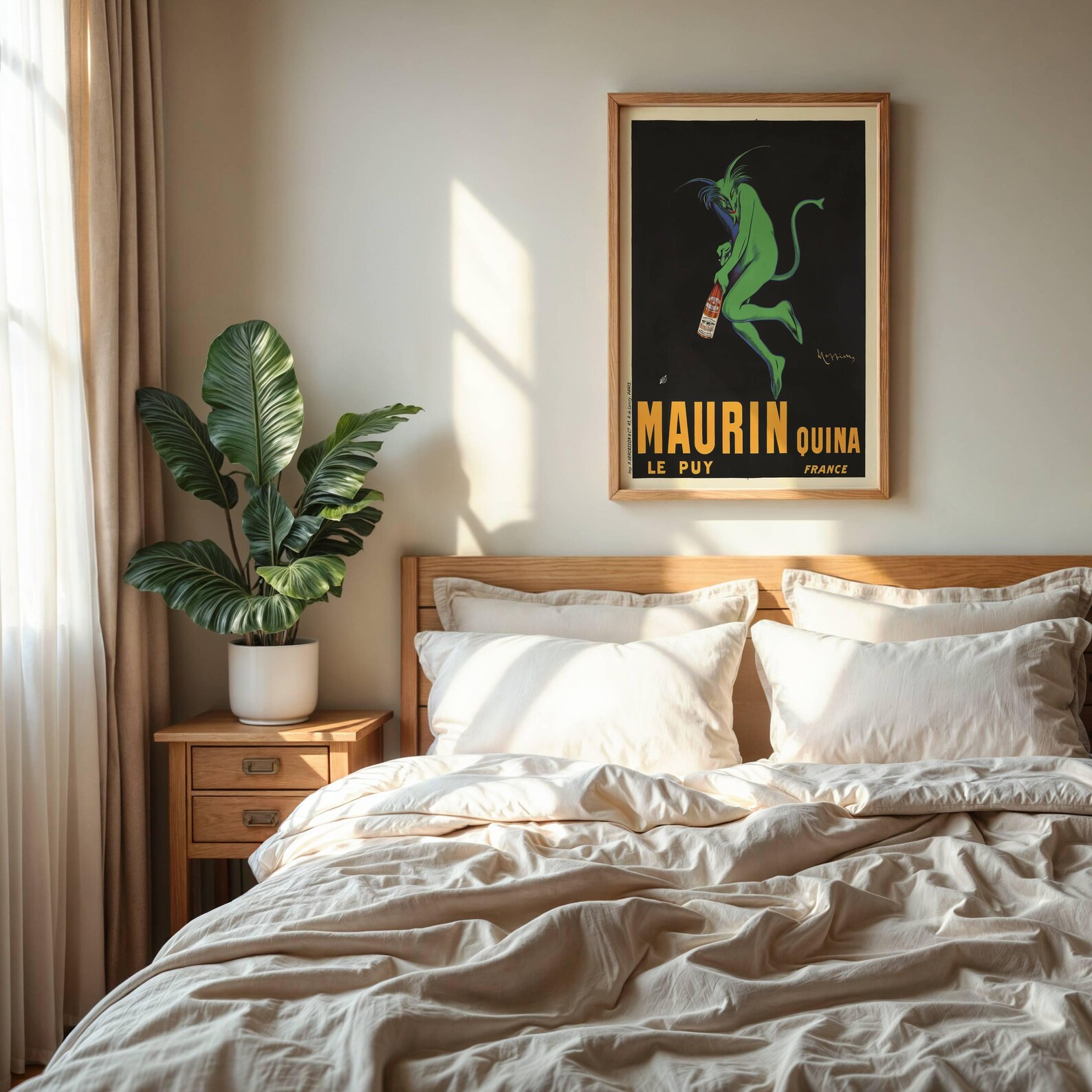 Cappiello Maurin Quina Poster: Vintage French Aperitif Ad, Green Devil ...