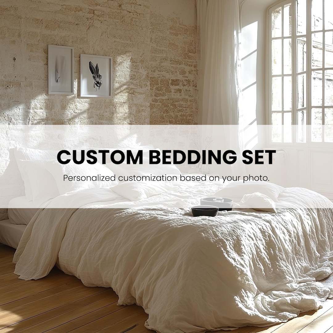 Custom Bedding Set - Personalized Bed Linen Set, Custom Duvet Cover and ...