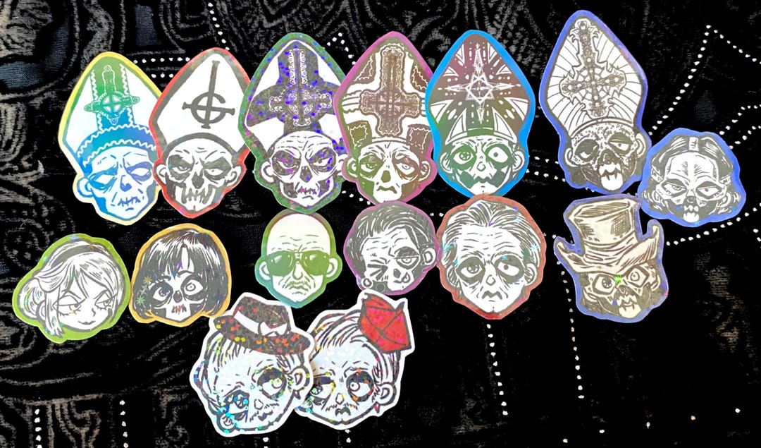 Ghost Mini Chibi Sticker Pack Set of 30 Papa Emeritus IV Terzo Copia ...