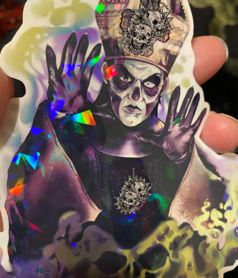 Spooky Satanic Evil Old Pope Doom Band Inspired Papa 3 Terzo Third Pope ...