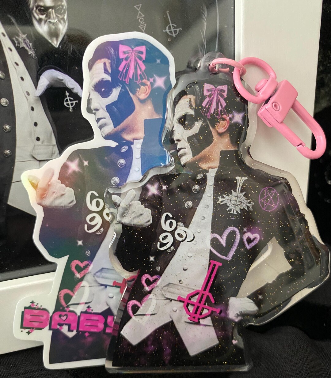 Ghost Papa Emeritus III Terzo Babygirl Metal Band Acrylic Keychain ...