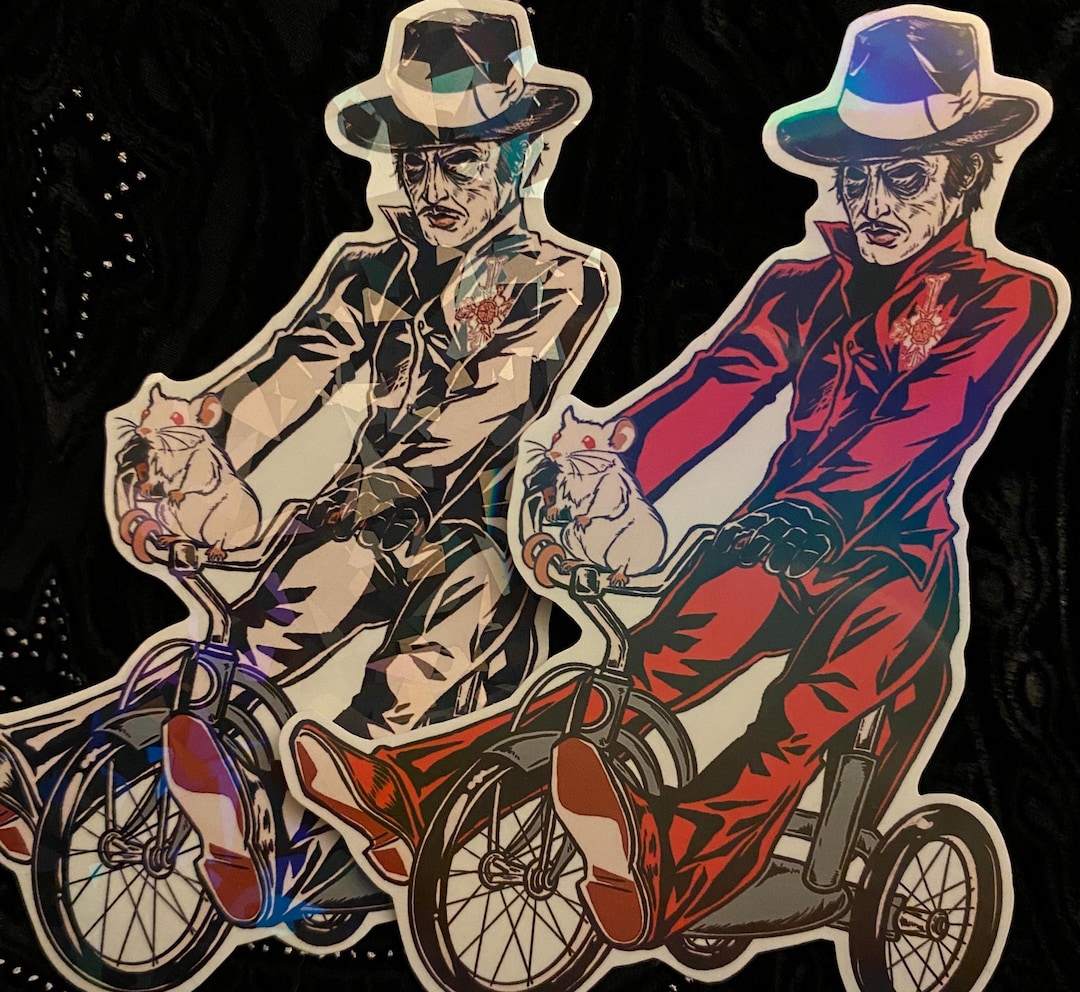 Ghost Cardinal Copia Tricycle and Rat Large Holographic Sticker Papa ...
