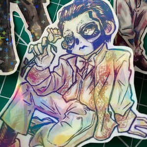 Ghost Papa Emeritus III Terzo Chibi Stickers Metal Band Holographic ...
