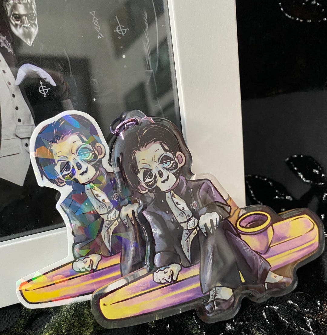 Ghost Papa Emeritus III Kazoo Terzo Chibi Metal Band Acrylic Keychain ...
