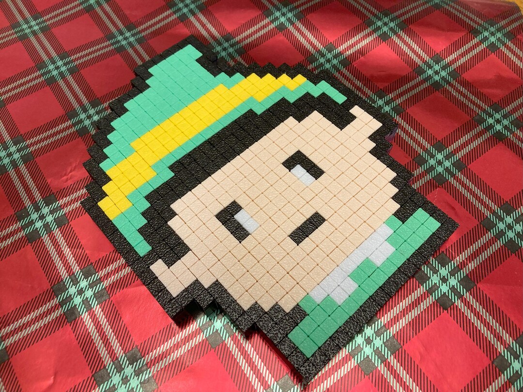 8-bit Style Christmas Holiday Elf Art Mosaic Puzzle, 3D Printed Elf Art ...