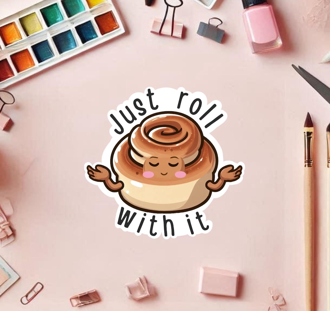 Cinnamon Roll Sticker - Cute Pun Design Perfect for Dessert Lovers ...