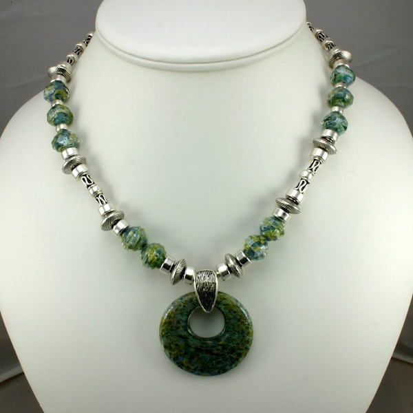 Lampwork Bead Necklace - Etsy