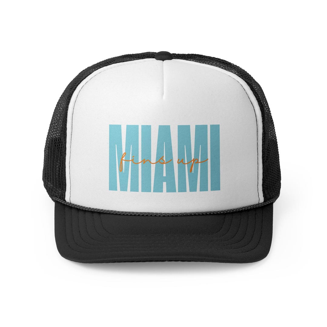 Miami Dolphins Trucker Cap Cute NFL Team Hat, Football Fanwear, Sports ...