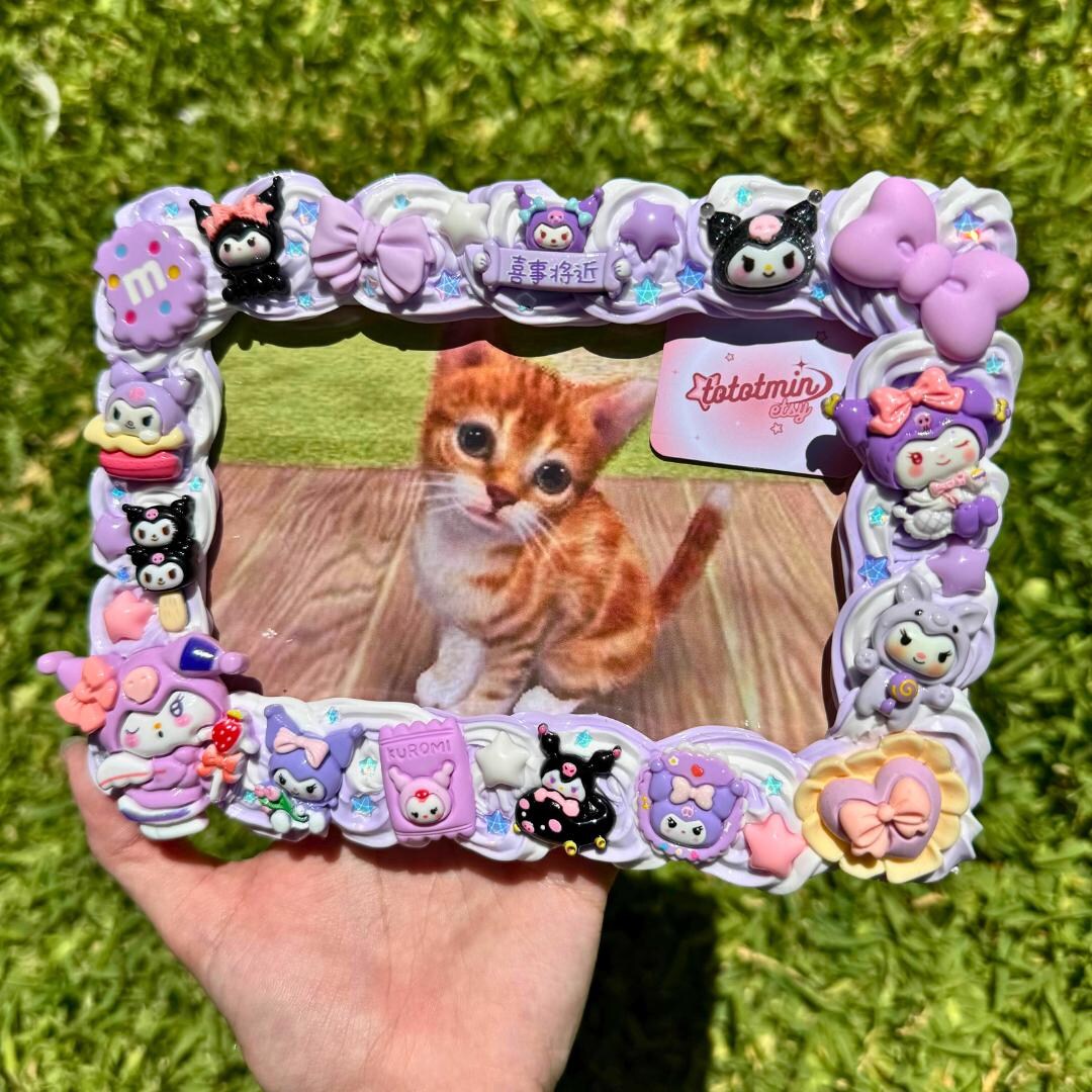 Handmade Decoden Photo Frame 4 X 6 Kawaii Photo Display - Etsy