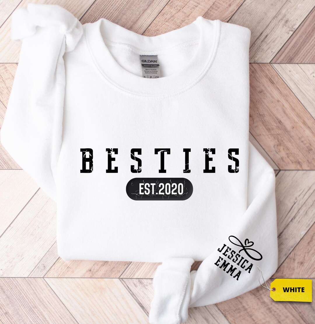 Personalized Besties Shirt: Custom Friendship Est. Year Tee - Etsy