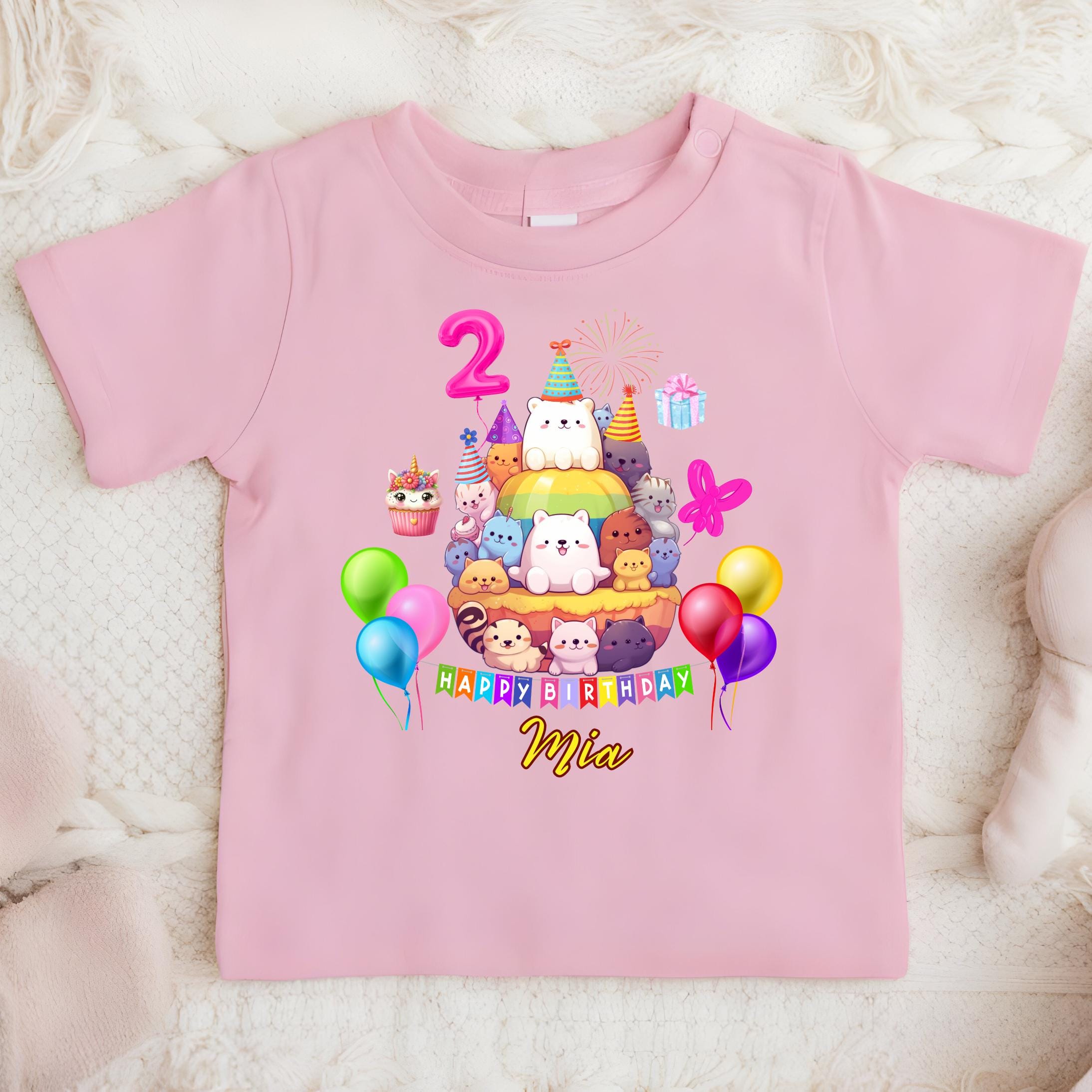 Custom Squishmallow Birthday Sweatshirt – Personalized Kids Party ...