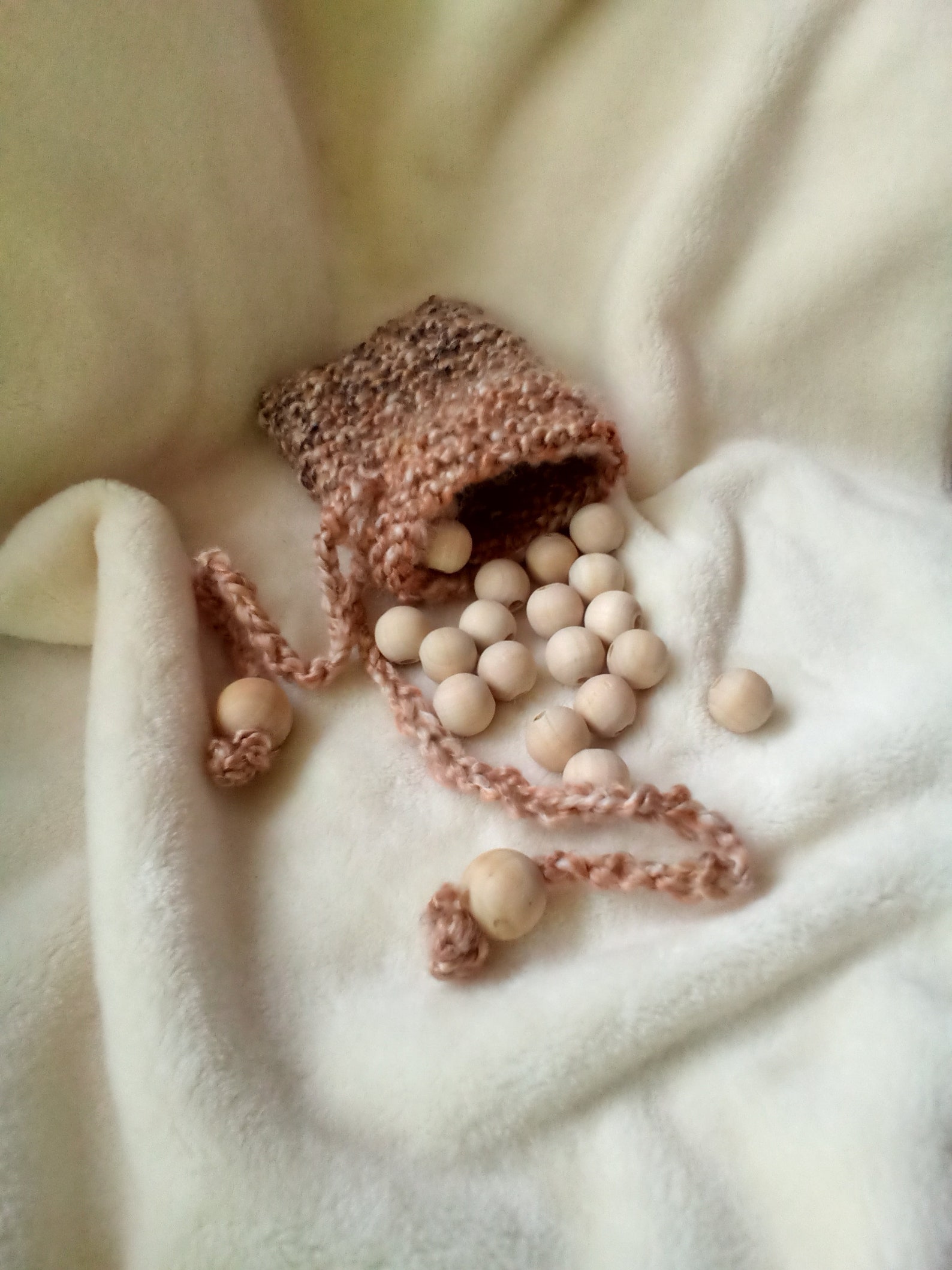 Ditty Bag Knit Mini Bag Drawstring Pouch Handmade Ditty Bag Mini Knit ...