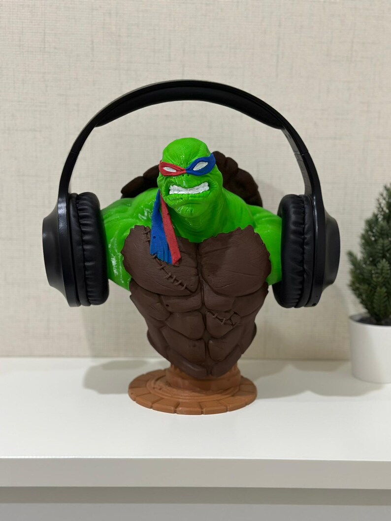 Ninja Turtle Headphone Stand | Hero Themed Holder | Gaming Desk Decor ...
