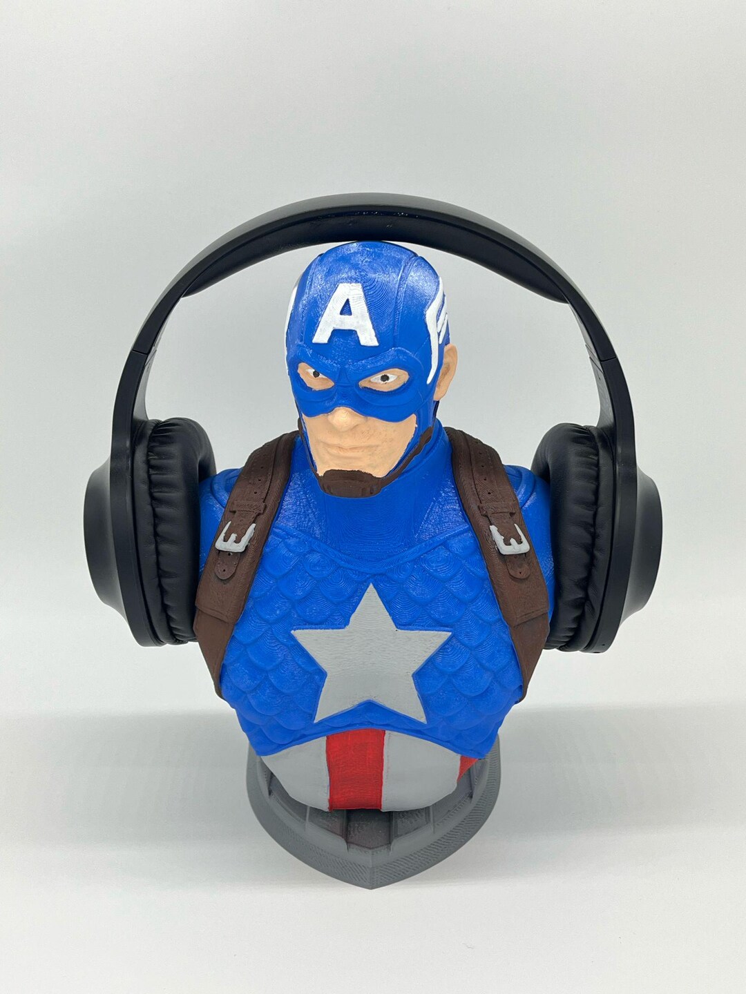 Captain America Headphone Stand | Marvel-themed Desk Decor | Unique ...