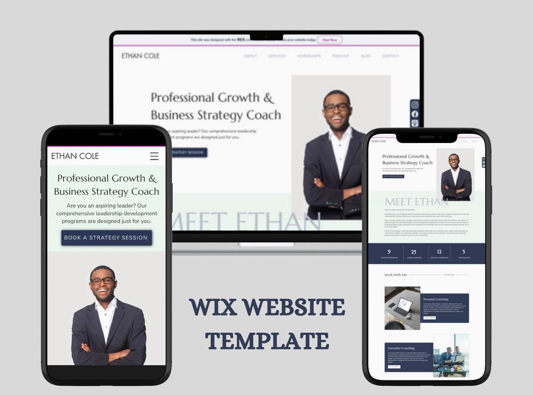 Wix Website Template for Business Coaching Professional Coach ...