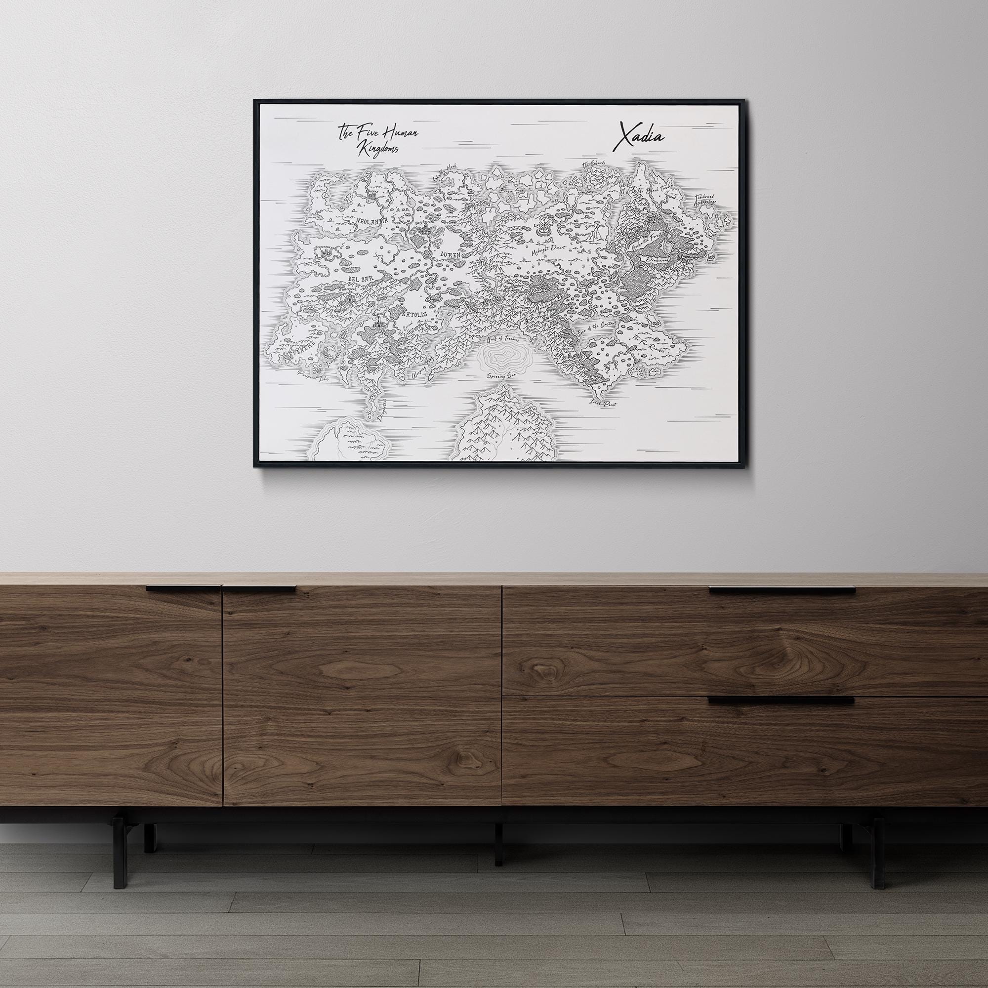 Map of Xadia: Dragon Prince - Etsy