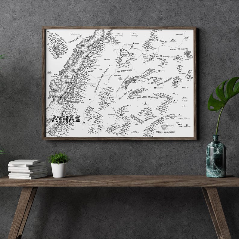 Map of Athas: Dark Sun - Etsy