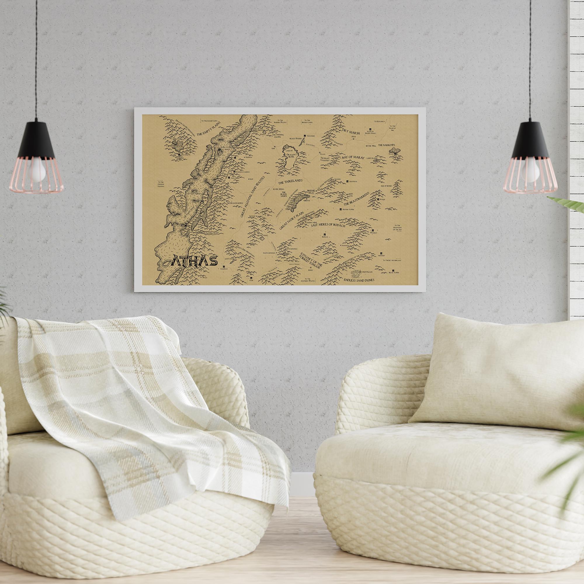 Map of Athas: Dark Sun - Etsy