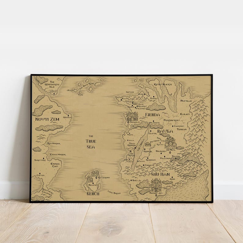 Map of Ravka: Grishaverse - Etsy