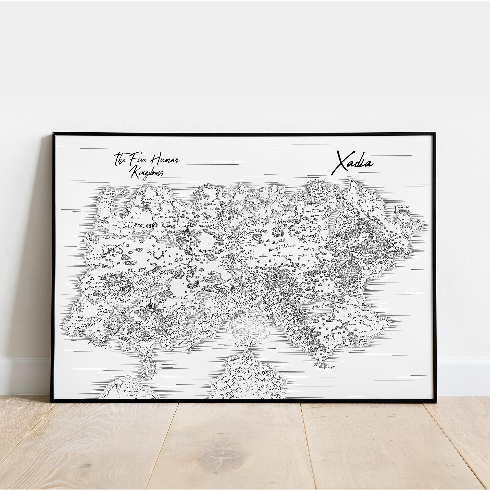 Map of Xadia: Dragon Prince - Etsy