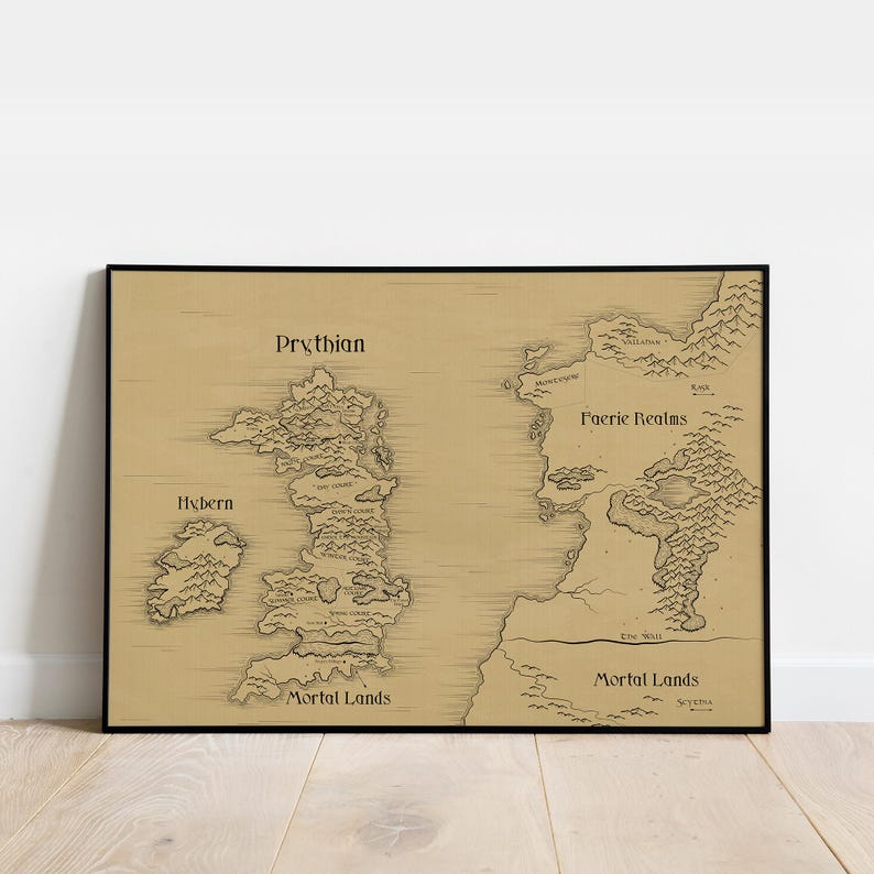 Map of Prythian: ACOTAR - Etsy